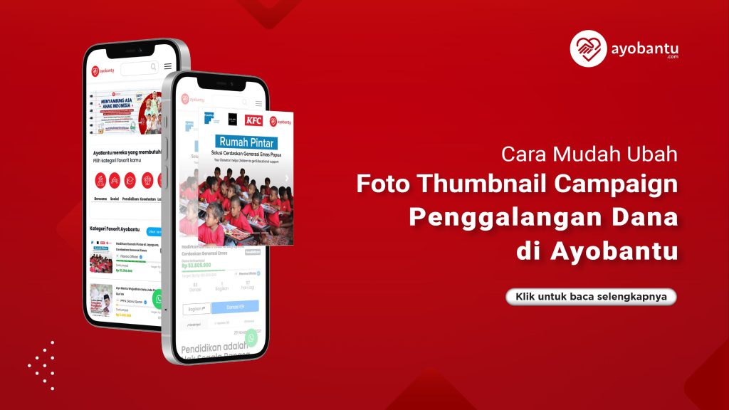 Cara Mudah Ubah Foto Thumbnail Campaign Galang Dana di Ayobantu.com ...